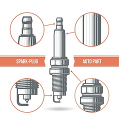 Spark plug Royalty Free Vector Image - VectorStock