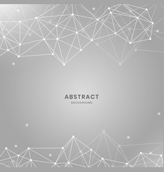Gray neural network Royalty Free Vector Image - VectorStock