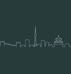 China landmark Royalty Free Vector Image - VectorStock