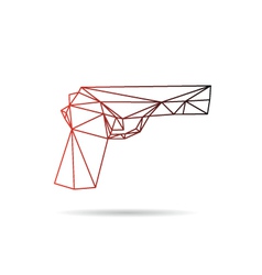 Gun pistol revolver magnum or colt handgun icon Vector Image