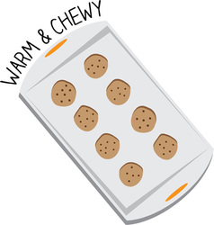 Cookie hand draw sketch watercolor Royalty Free Vector Image