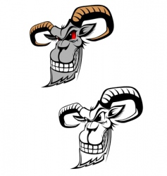 Happy cartoon ram Royalty Free Vector Image - VectorStock