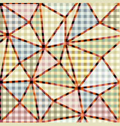 Geometric abstract pattern in patchwork style Vector Image