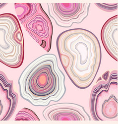 Seamless pattern with geode and agate cuts Vector Image