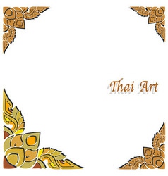 Thai art frame Royalty Free Vector Image - VectorStock