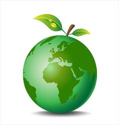 Apple earth Royalty Free Vector Image - VectorStock