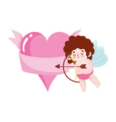 Romantic passion love flat line Royalty Free Vector Image