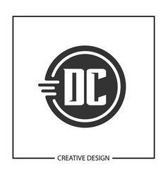 Initial letter dc logo template design Royalty Free Vector