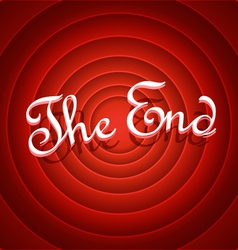The end Royalty Free Vector Image - VectorStock