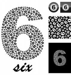 Pattern with numbers Royalty Free Vector Image