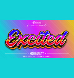 Comic text editable font effect Royalty Free Vector Image