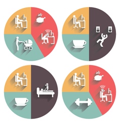 Daily routine Royalty Free Vector Image - VectorStock