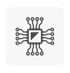 Computer testing icon Royalty Free Vector Image