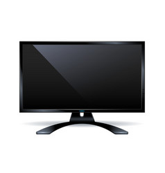 Monitor frame isolated on white Royalty Free Vector Image